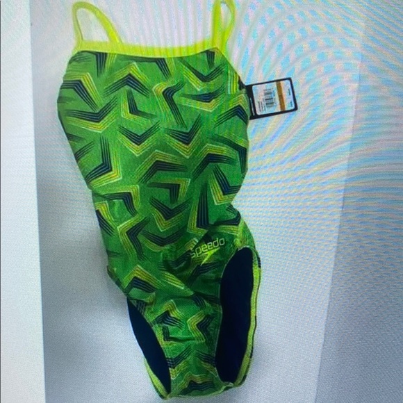 Swim | Speedo Womens Green Patterned Swimsuit | Poshmark